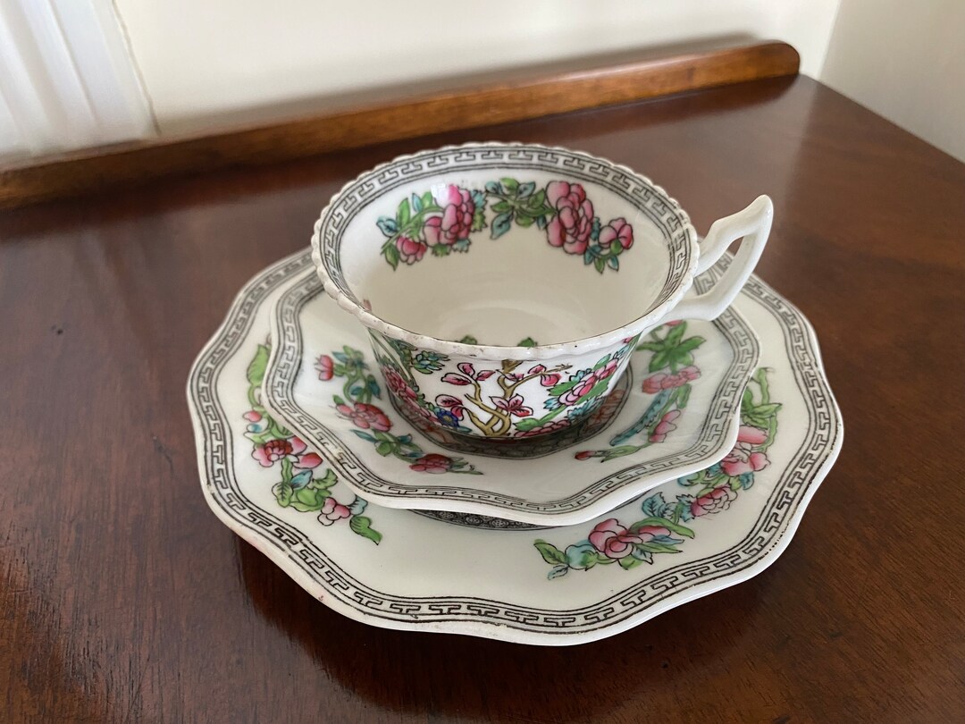 Coalport Tea Set. Indian Tree Design Antique Tea Cup Saucer - Etsy