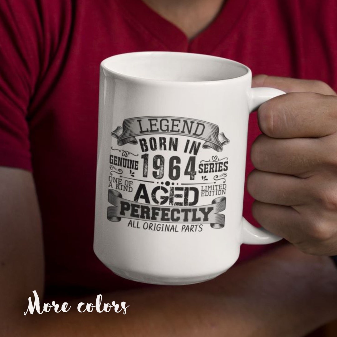 60th Gifts, 60th Birthday Mug for Men, 1964 Mug, 60th Birthday Gift for ...