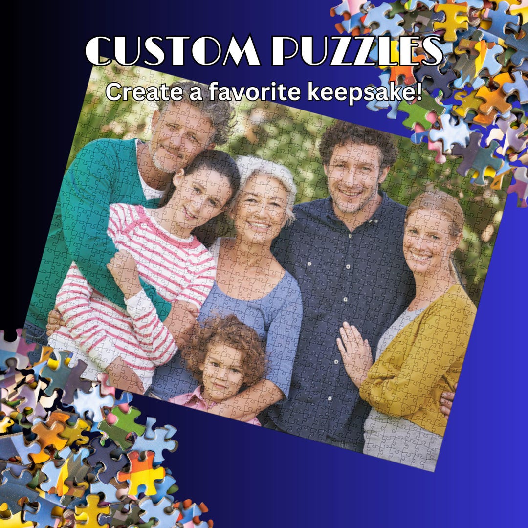Personal Family Photo Puzzle, Custom Puzzles Gift, Birthday Puzzle ...
