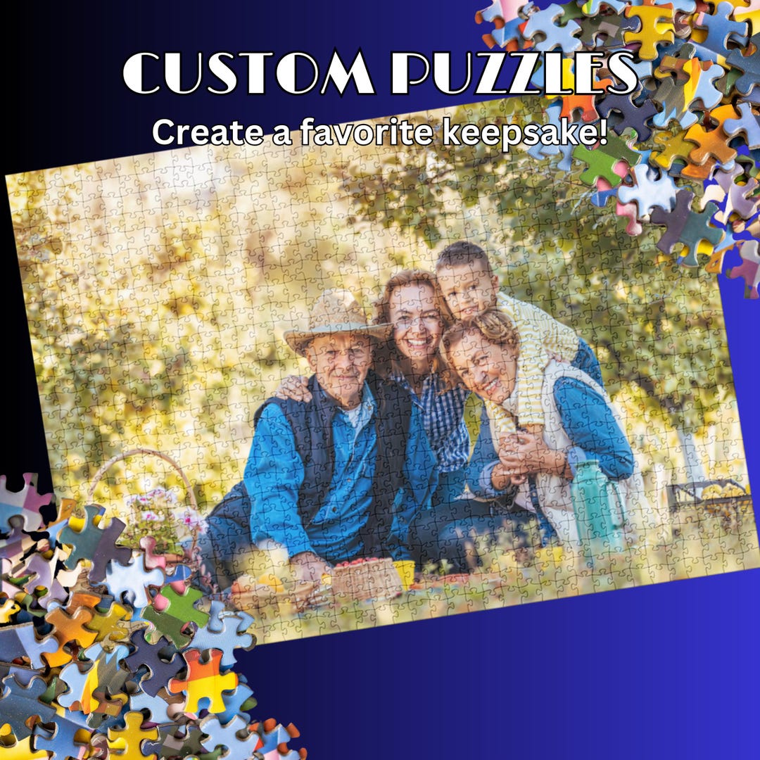 Custom Puzzle From Photo, Personal Family Photo Puzzle, Custom Puzzles ...
