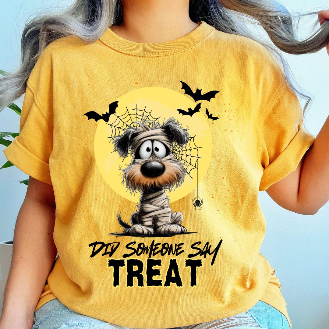 Spooky Dog Halloween PNG: Horror Cartoon, Sublimation Design (digital ...