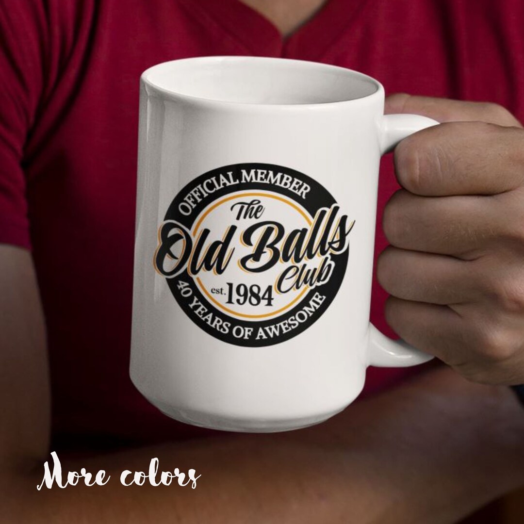 40th Birthday Mug for Men: Official Member, Born in 1984 - Etsy