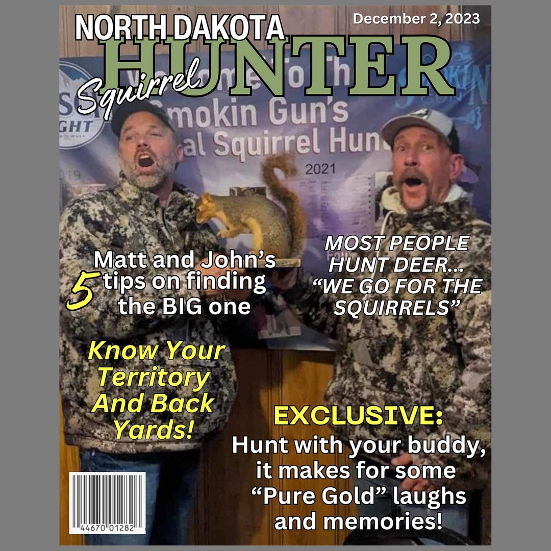 Hunting Gift for Man, Custom Hunting Magazine Cover, Hunting Gifts Men ...