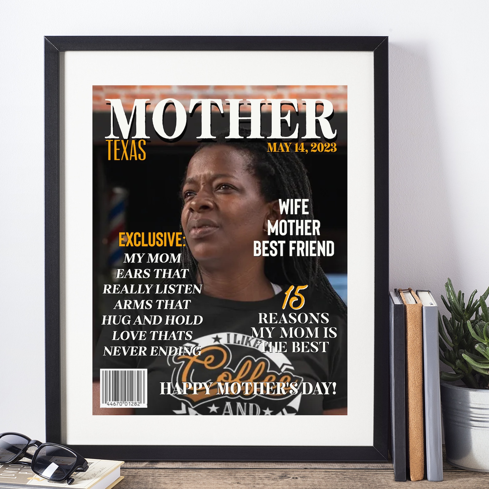 Gift for Mom, Mother and Daughter Custom Portrait, Gift Idea for Mom ...