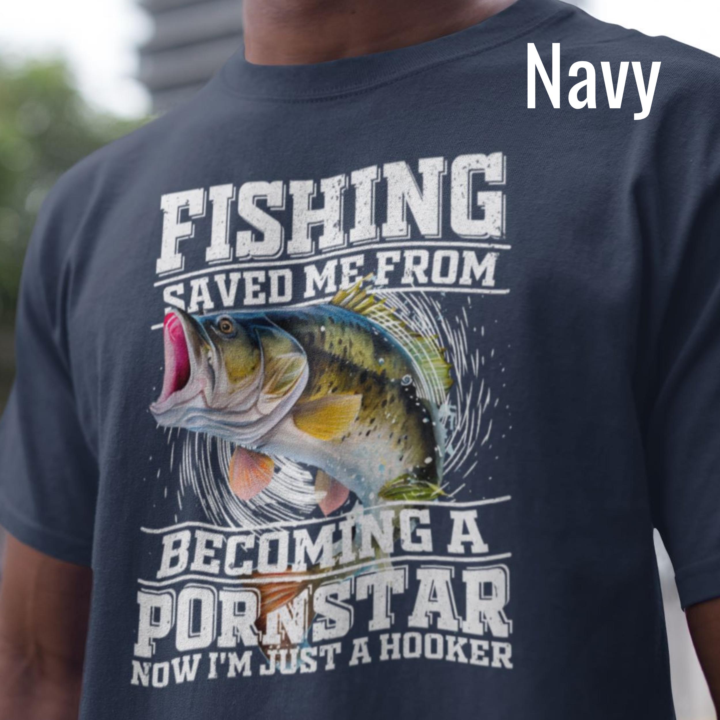 Funny Fishing T-shirt: Bass Fish Graphic Tee for Men - Etsy