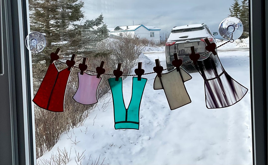 Stained Glass Clothesline Free Shipping - Etsy