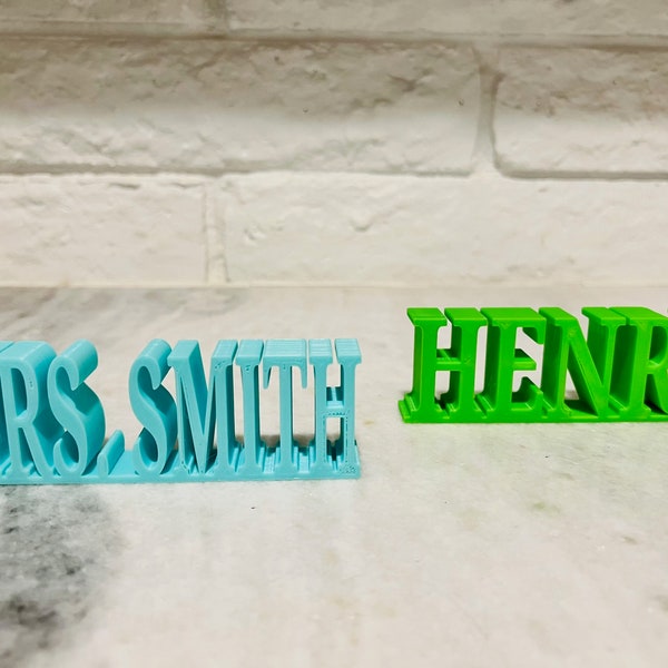 3d Printed Desk Name Plates - Etsy