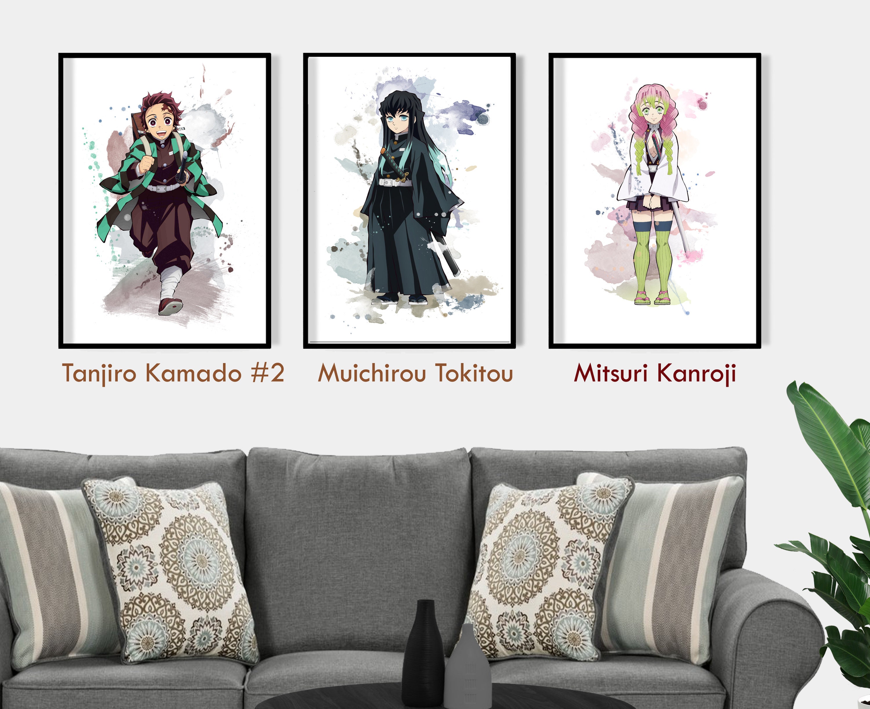 Demon Slayer Art Prints Wall Bedroom Decor Anime Gift - Etsy UK