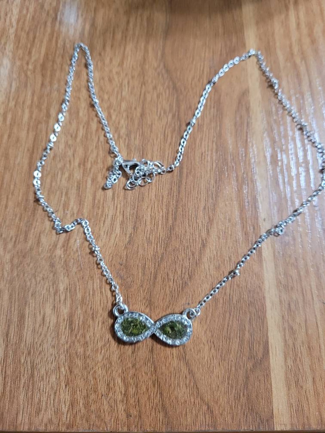 Stoner Cannabis Infused Infinity Necklace With Cz 420 Hemp Herb Bud Pot ...