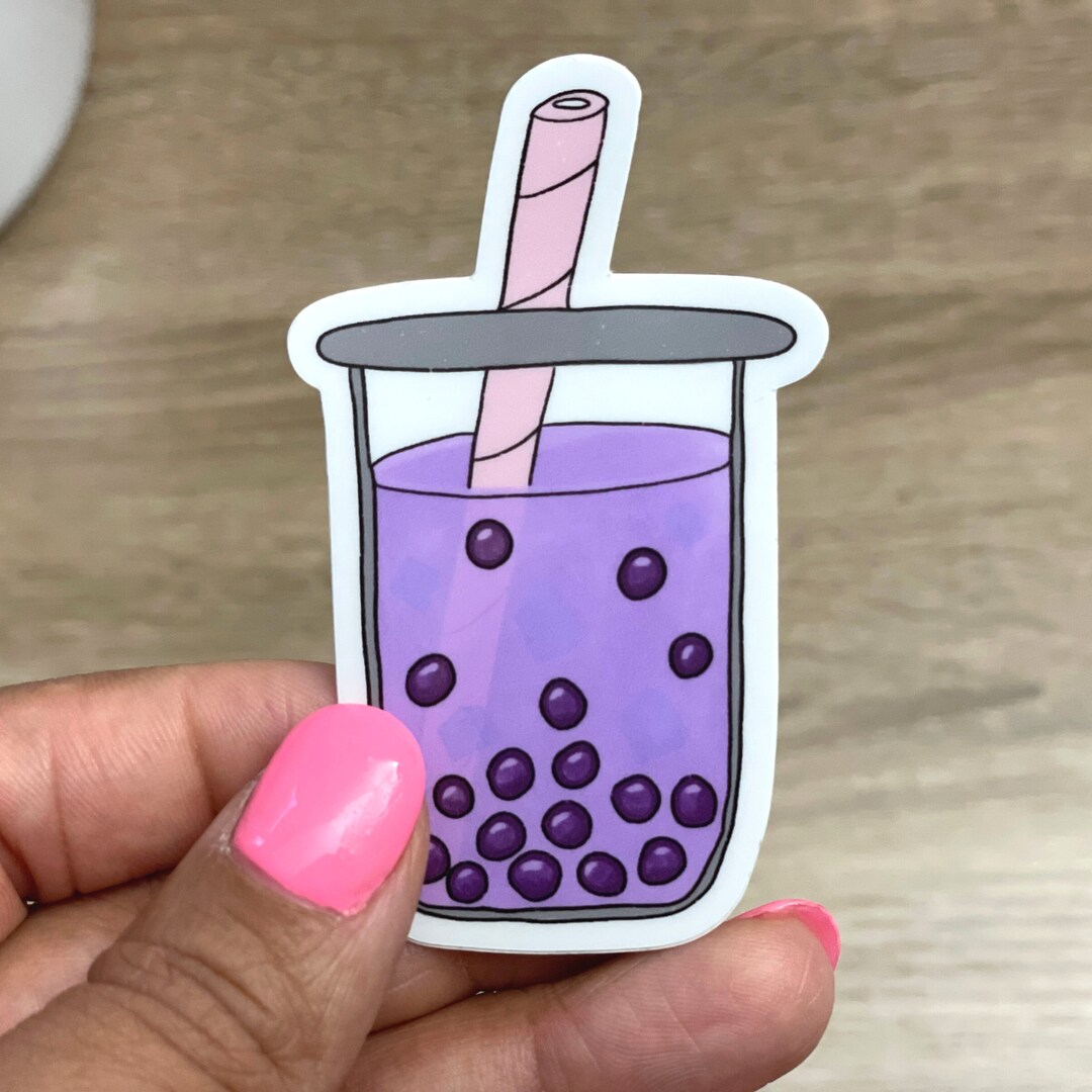 BOBA MILK TEA Vinyl Sticker - Etsy