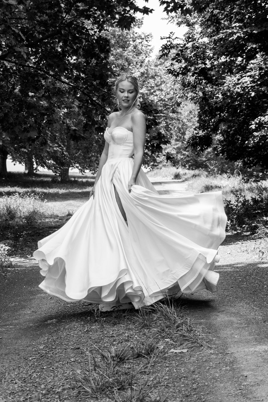 Individual Cup Asymmetrical Ballgown - Etsy