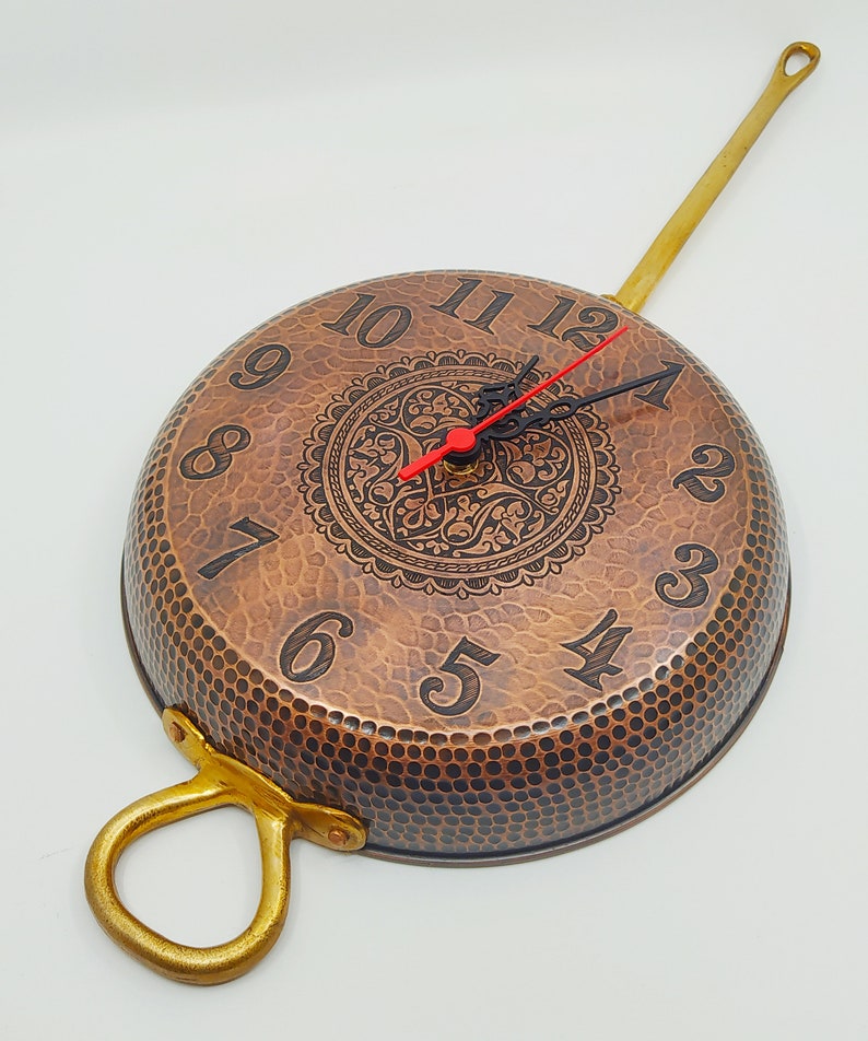 New Pan Model Clockhome Living Decor Copper Handcrafted - Etsy