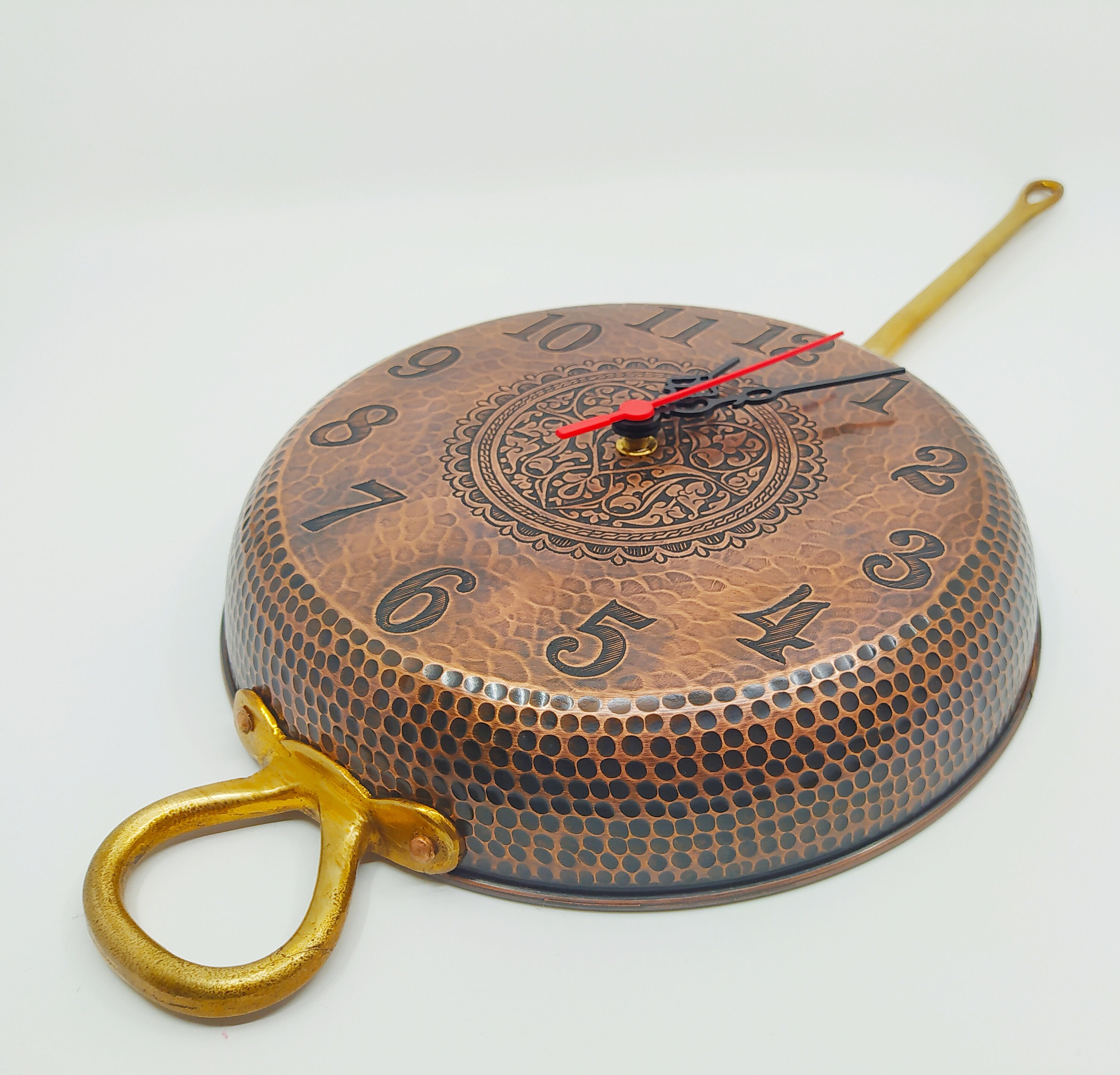 New Pan Model ClockHome Living Decor Copper Handcrafted | Etsy