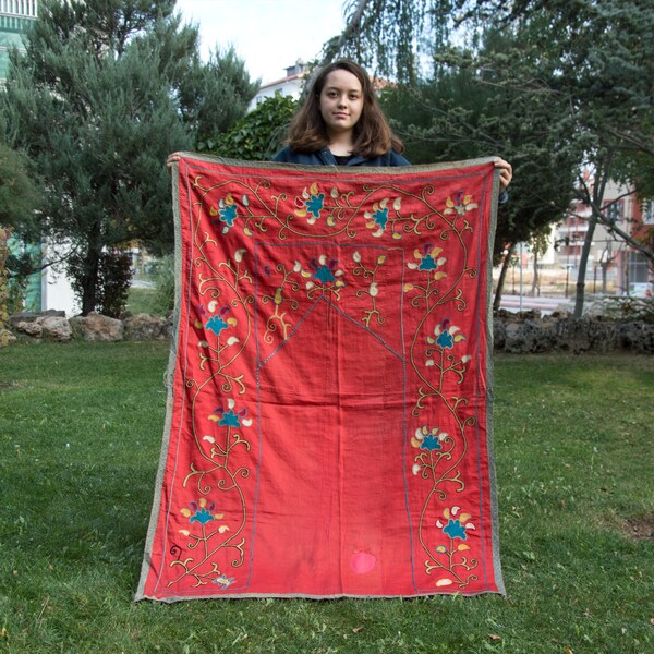Red Suzani - Etsy