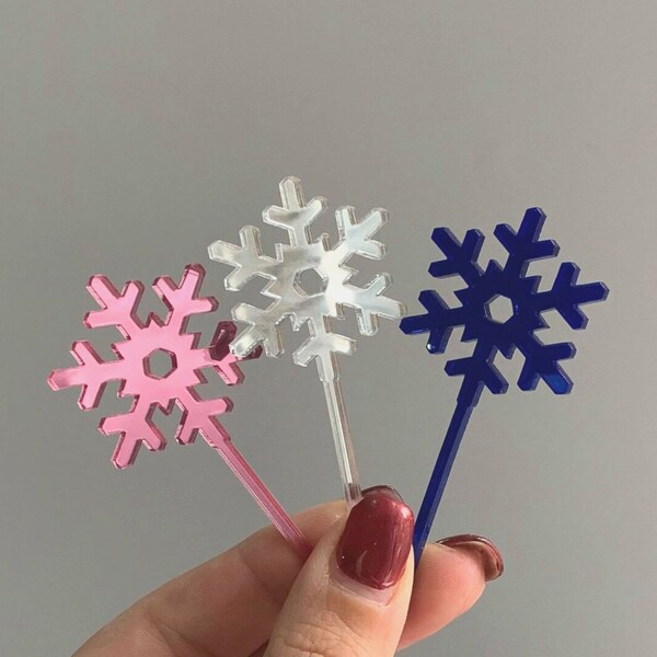 Snowflake Cupcake Toppers - Etsy