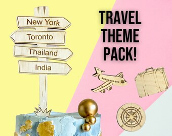 World Map 225-A017 Cake Topper - Etsy