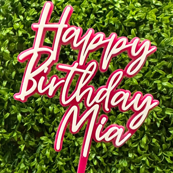 Word Party Cake Topper - Etsy