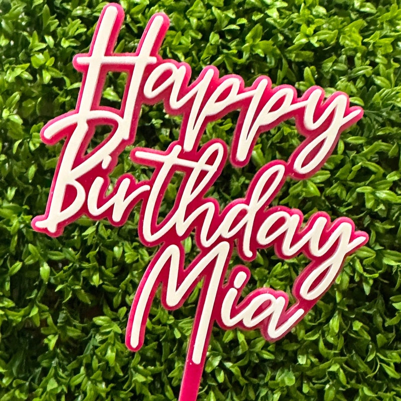 Word Party Cake Topper - Etsy