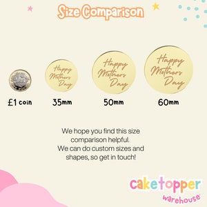 Happy Birthday Cake Disc Cupcake Toppers | Small Cupcake Toppers ...