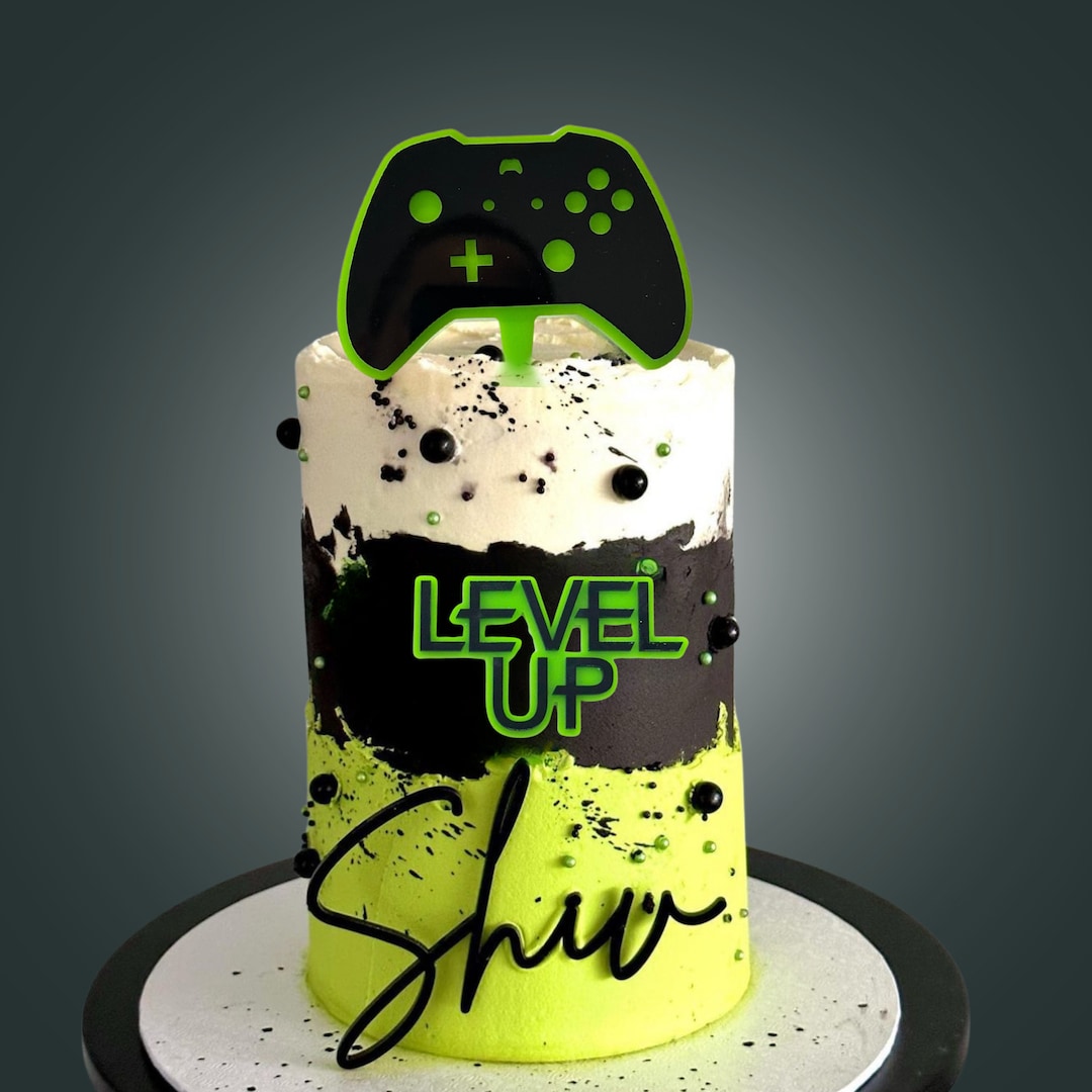 Gamer Cake Topper / Personalised Gaming Birthday Topper / Game ...