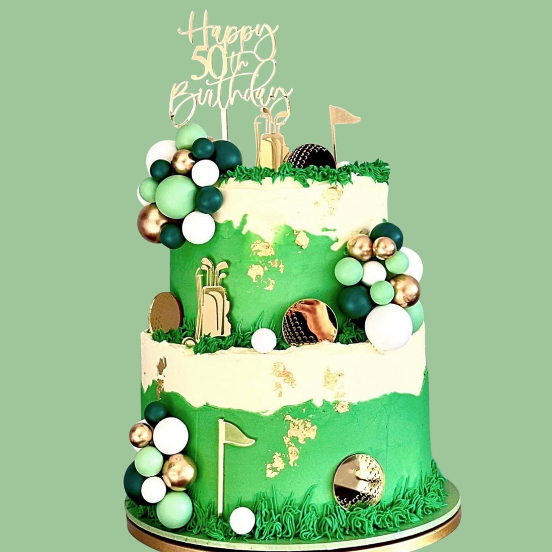 Golf Cake Decorations Theme Cake Charms - Name Cake Charm Age Number ...