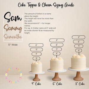 Personalised Word Cake Topper - Three Words - Double Layer - Custom ...