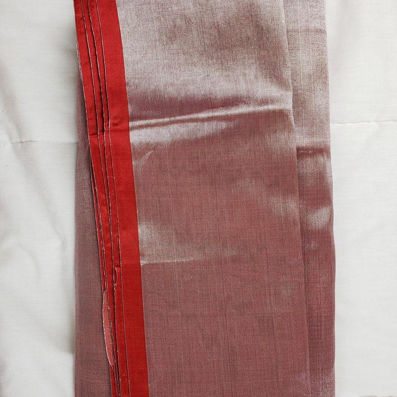 Silver Tissue Saree - Etsy