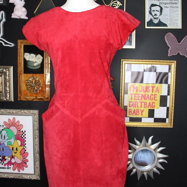 Suede Leather Dress - Etsy