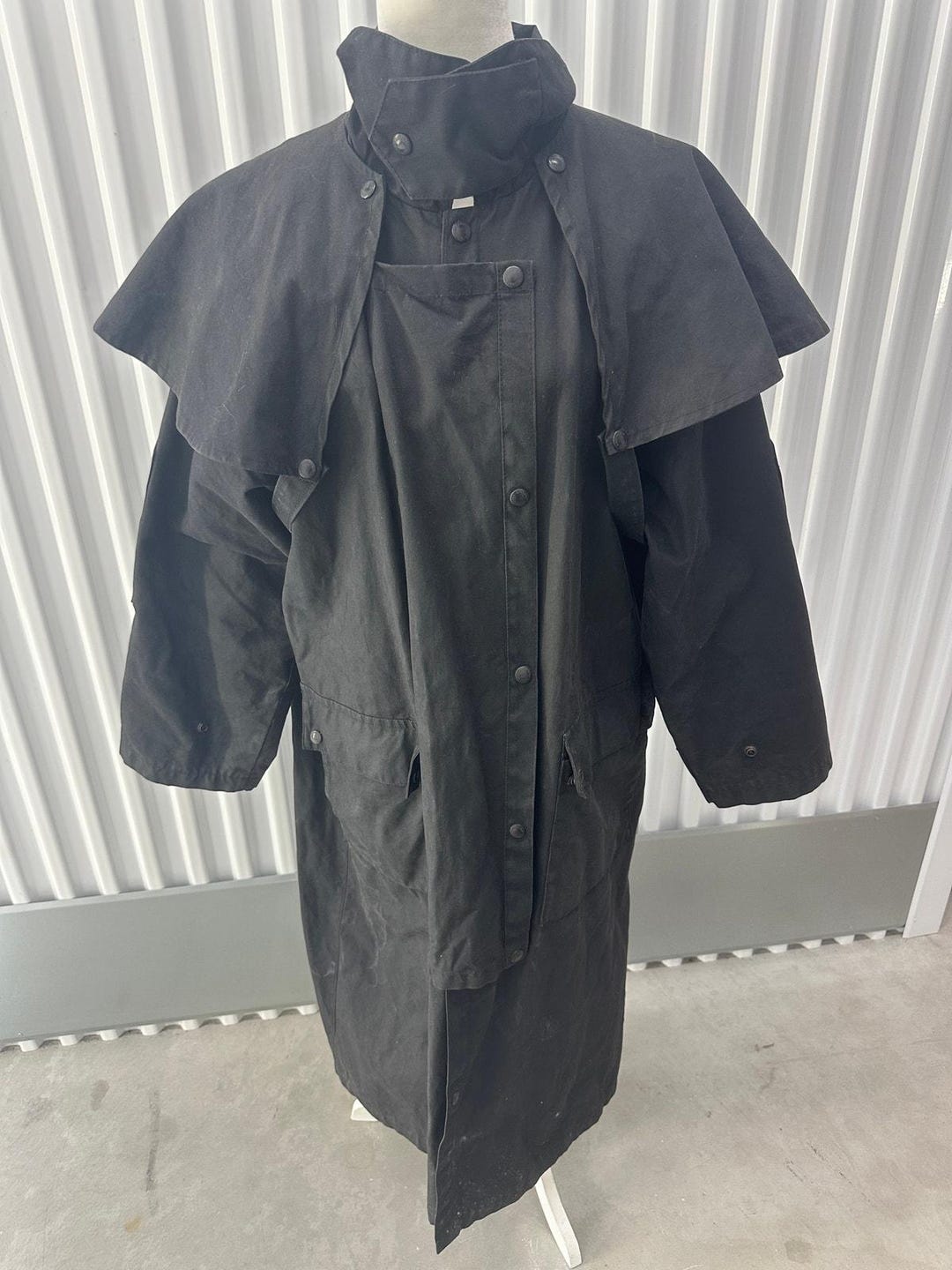 Vintage Black Australian Outback Collection Duster Jacket - 100% Cotton ...