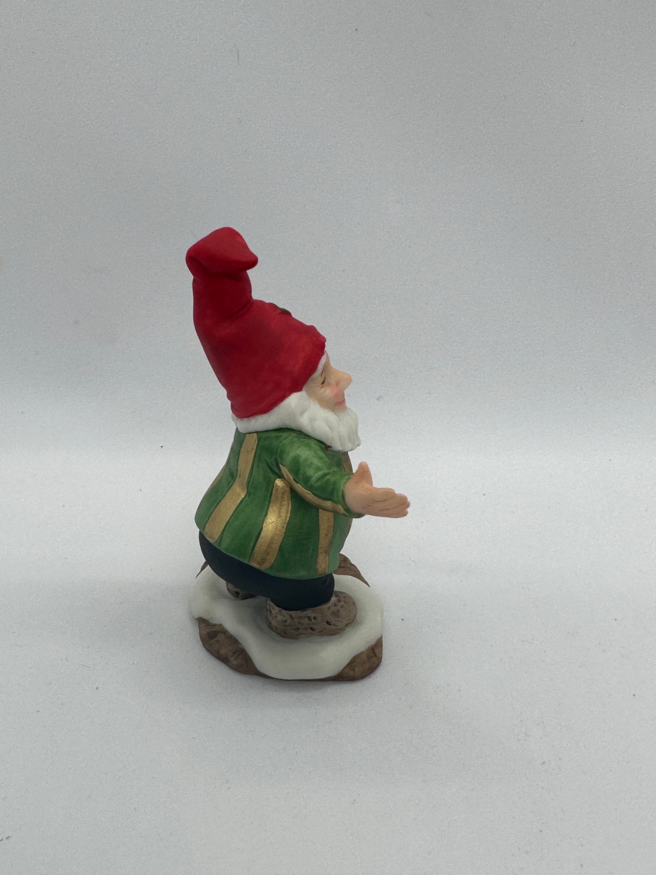 Vintage Fitz and Floyd Welcoming Elf Figurine From Holiday Hamlet, Enchanted Forest Collection ...