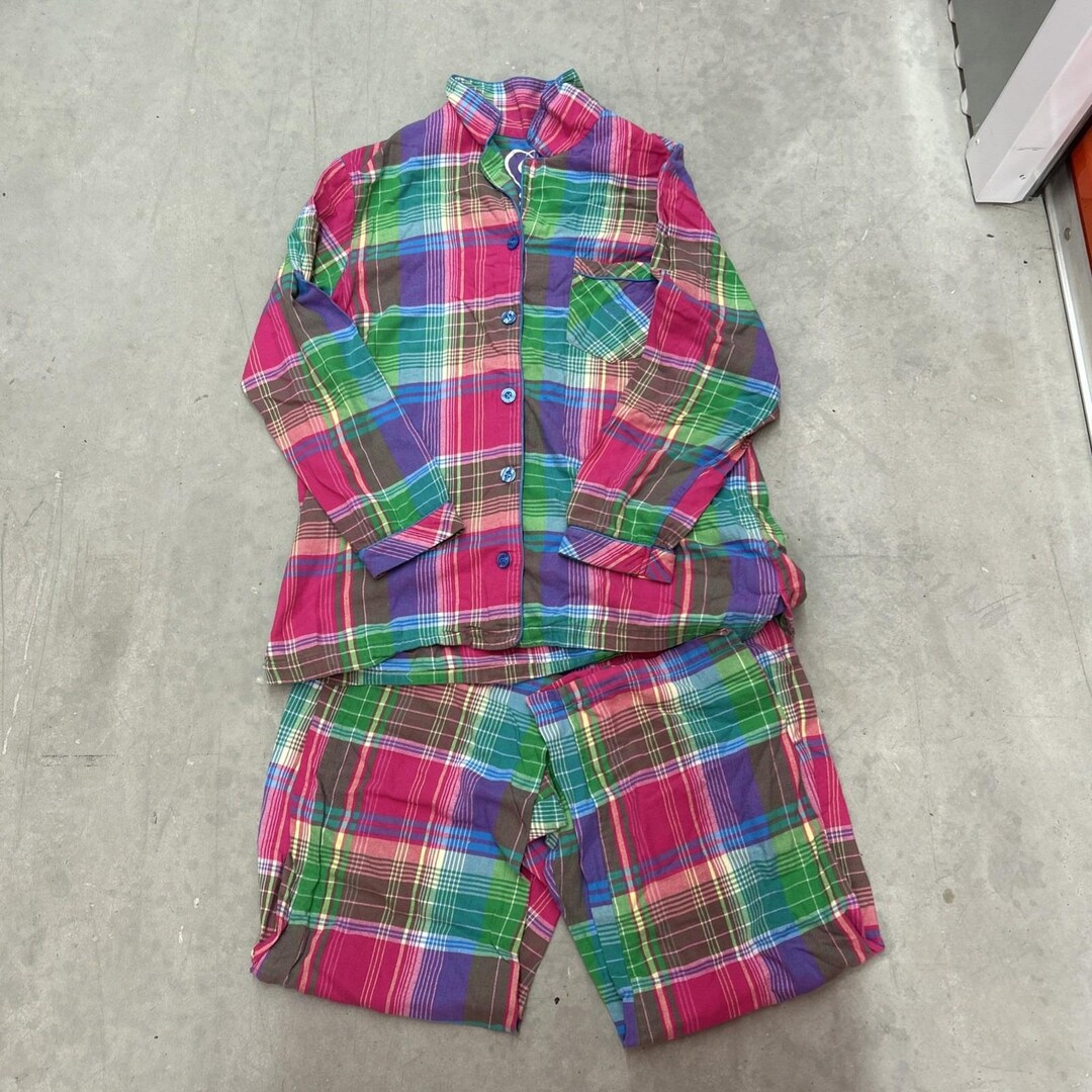 Y2K Victorias Secret Flannel Sleep Pajama Set | Size: Large - Etsy