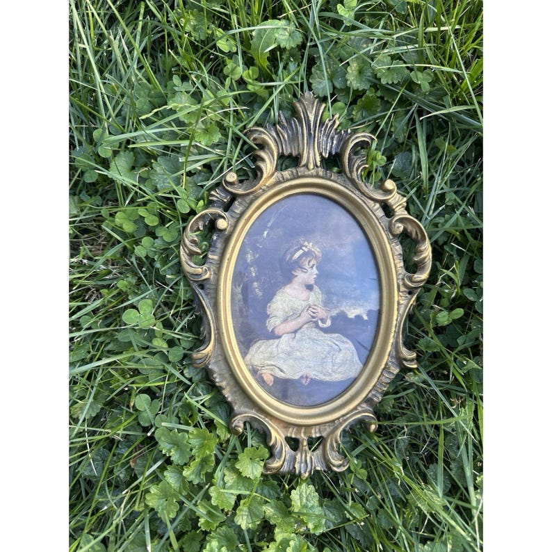 Haunted (?) Creepy Vintage Pictures in Vintage Frames - Lot of 4 ...