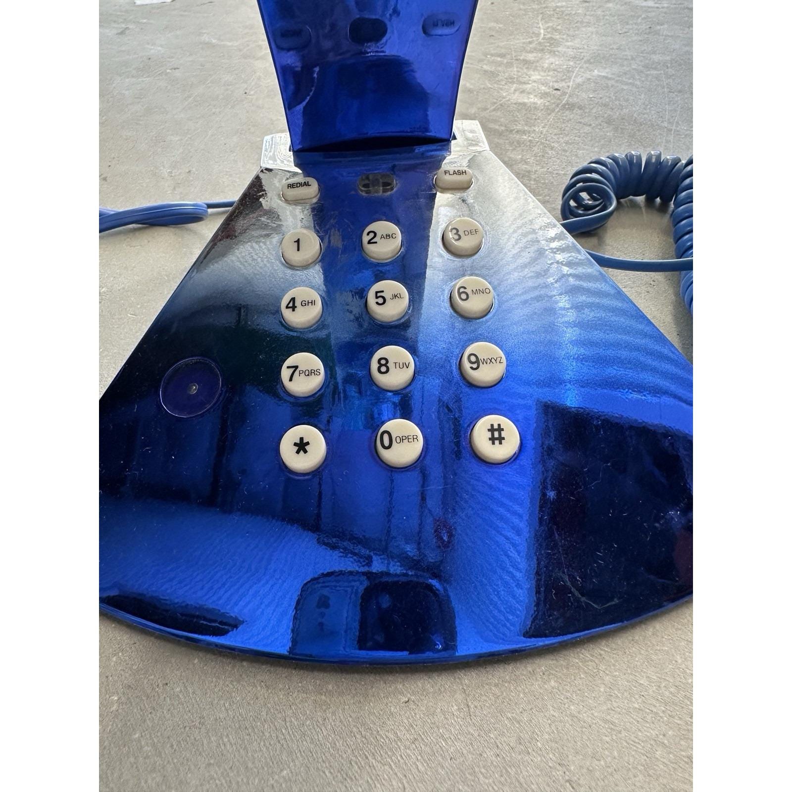 Vintage 90s Y2K Metallic Blue Ombré Phone by Phonemate PMB-500 SPACE ...