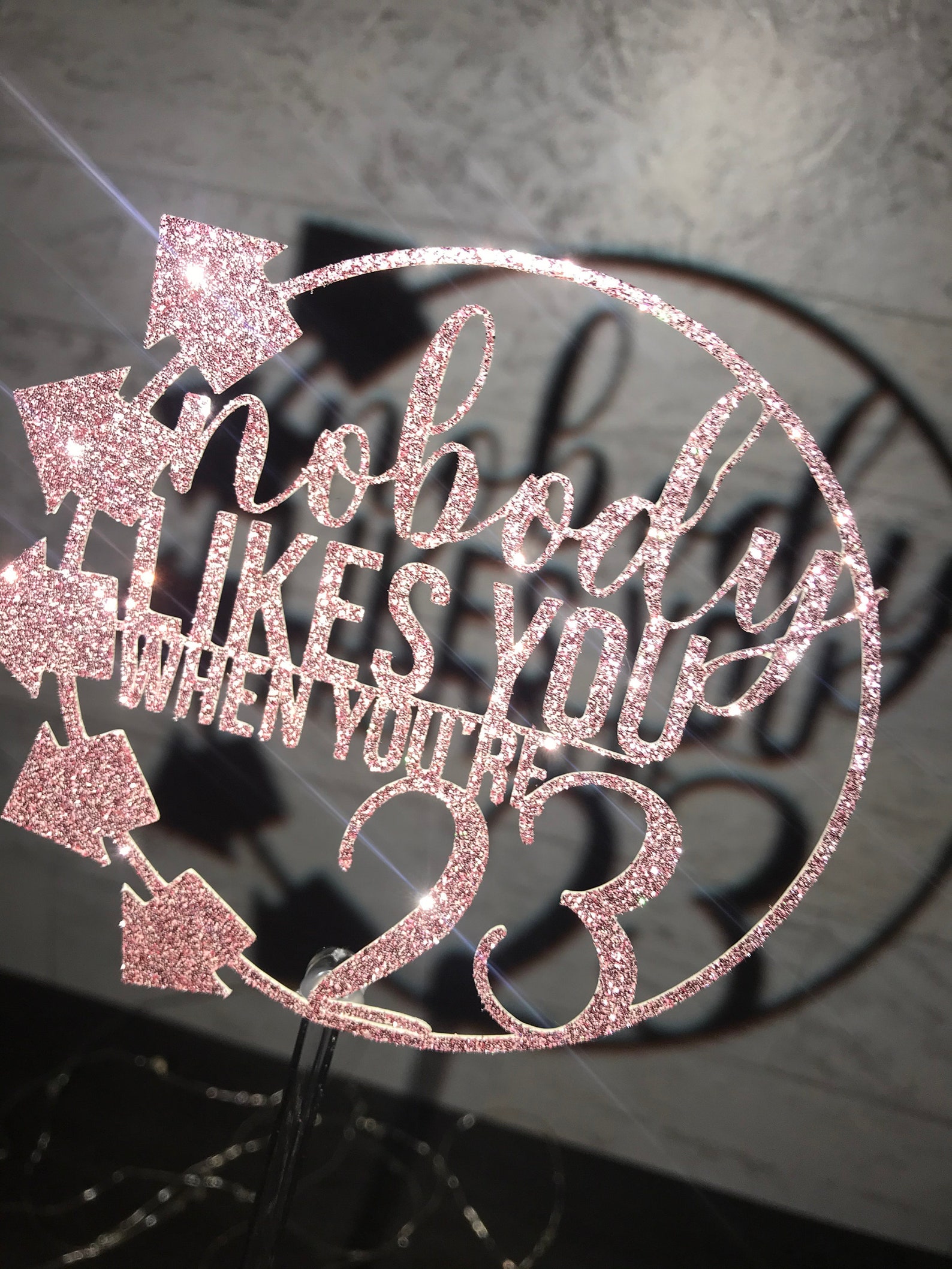 23rd Birthday Cake Topper - Etsy