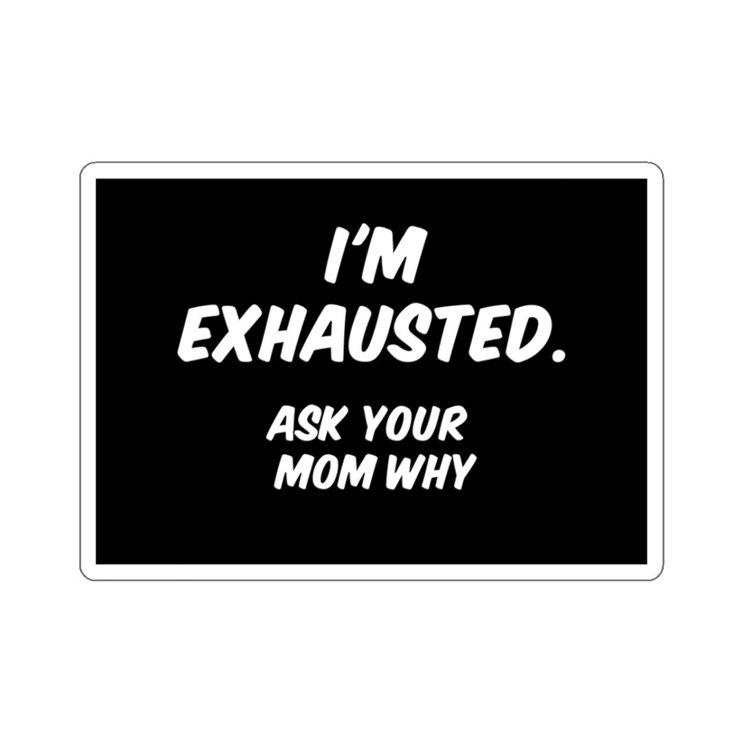 Retro Ladies: I'm Exhausted Sticker - Etsy