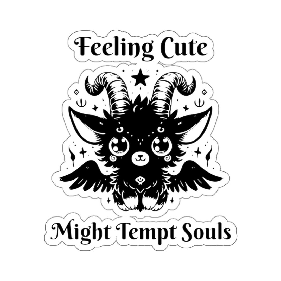 Litte Devils Cute Demon Baphomet Sticker - Etsy