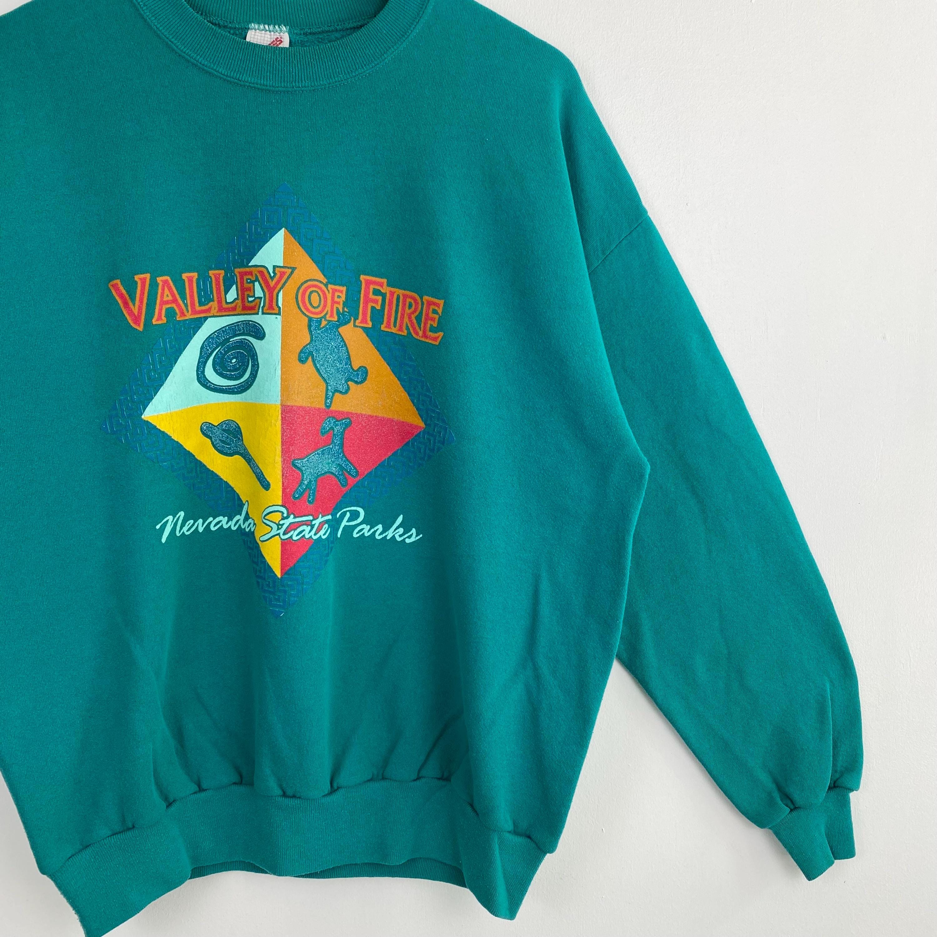 90s Valley of Fire State Park Crewneck Sweatshirt Print Logo Blue Color ...