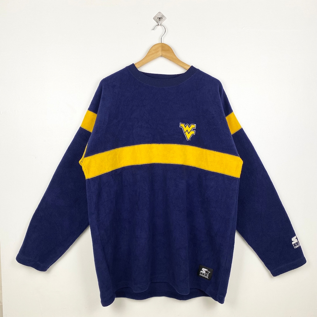 Vintage NCAA West Virginia University Mountaineers Fleece Sweater ...
