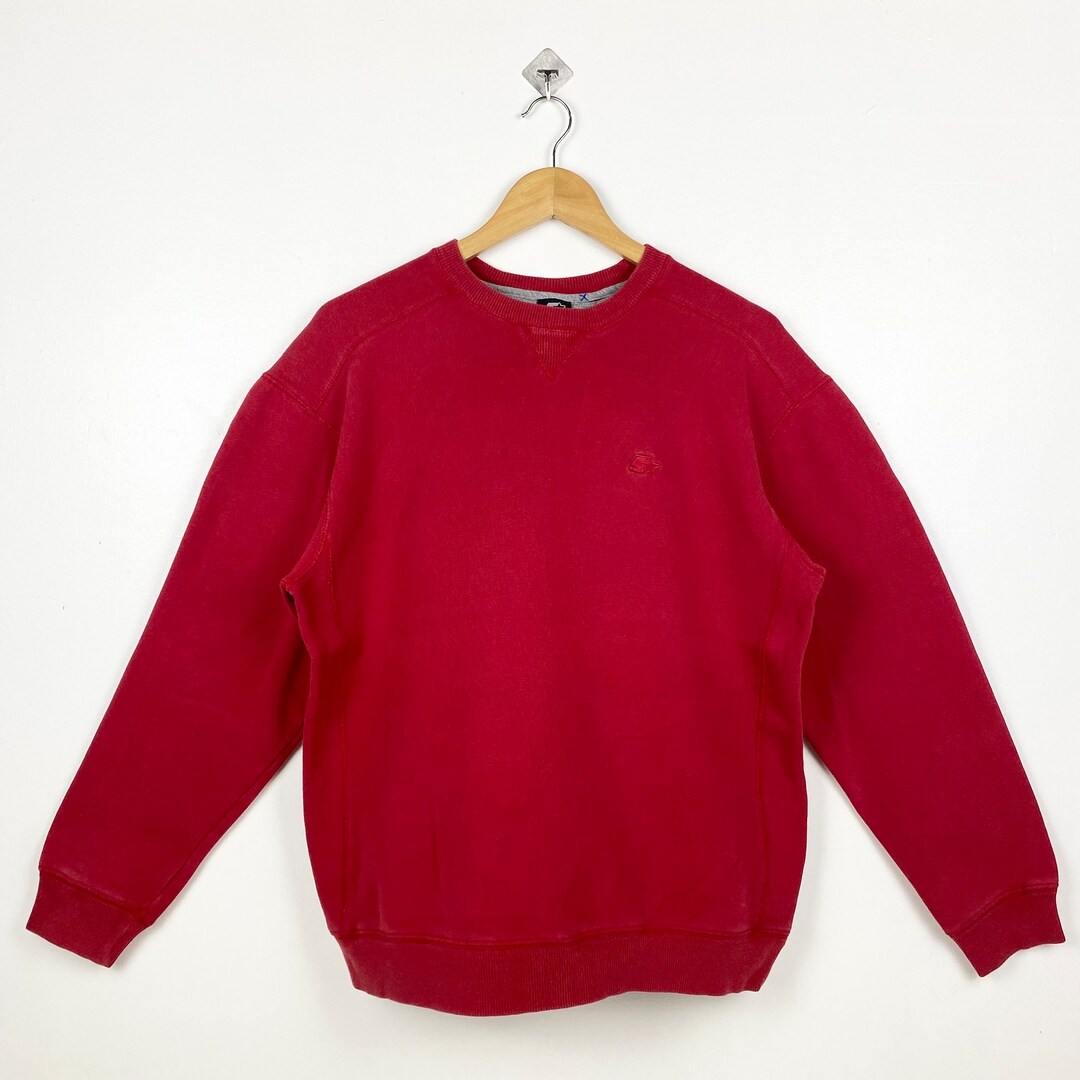 Vintage Starter Crewneck Sweatshirt Embroidery Logo Red Color Mens M - Etsy