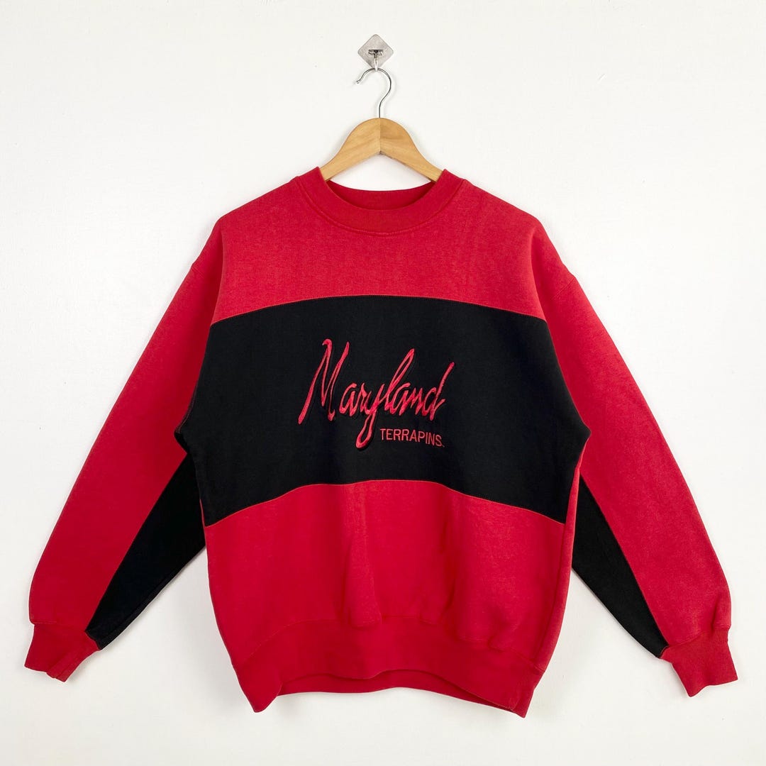 90s NCAA University of Maryland ‘terrapins’ Crewneck Sweatshirt ...