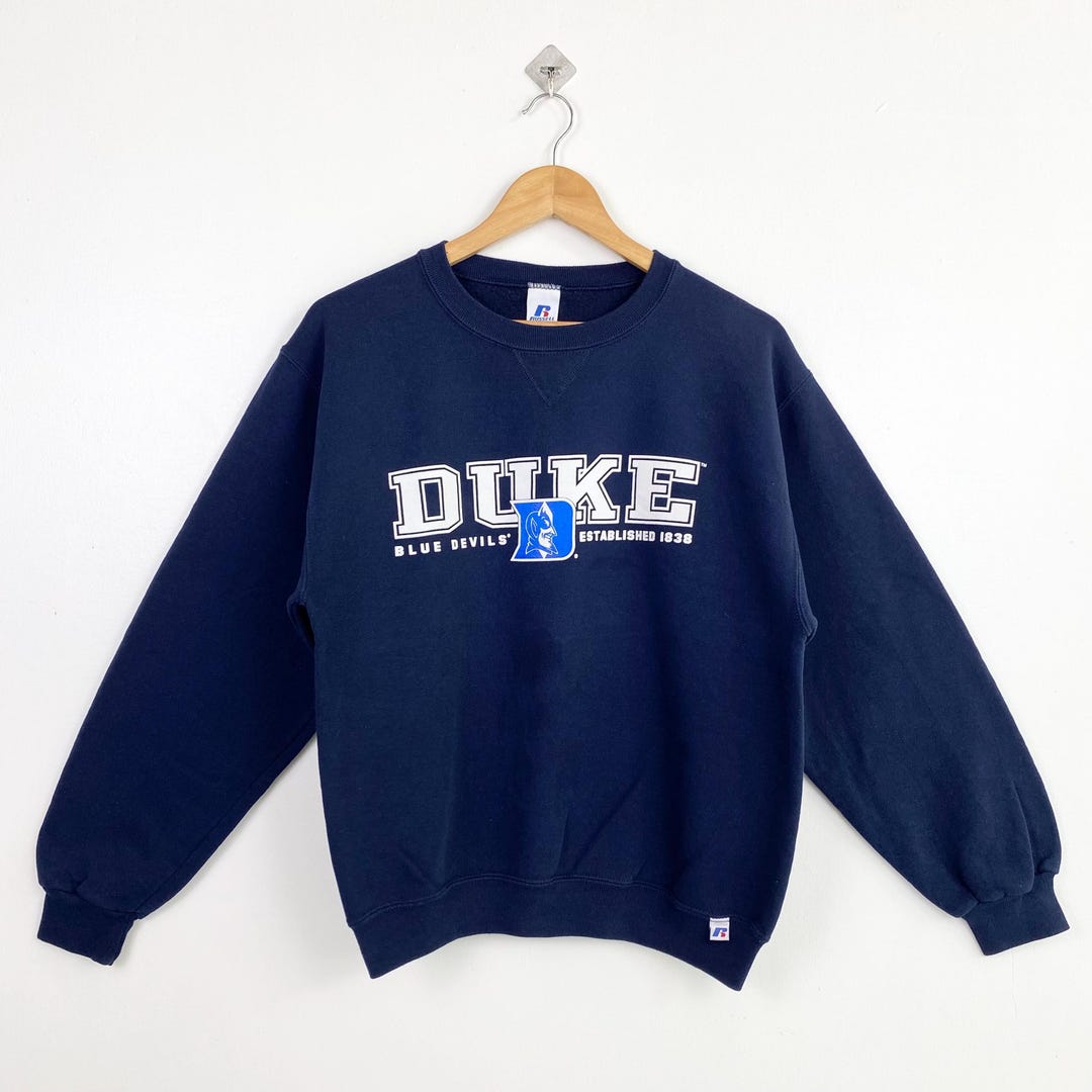 Vintage NCAA Duke University ‘blue Devils’ Crewneck Sweatshirt Print ...