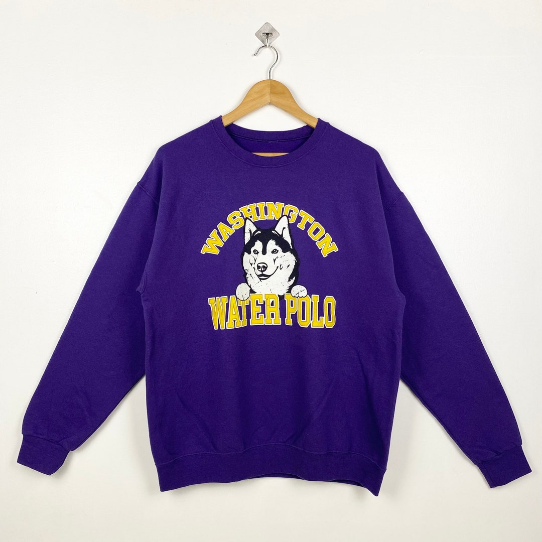 University of Washington Water Polo Crewneck Sweatshirt Print Logo ...