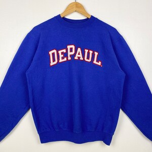 Vintage NCAA Depaul University Blue Demons Crewneck Sweatshirt ...