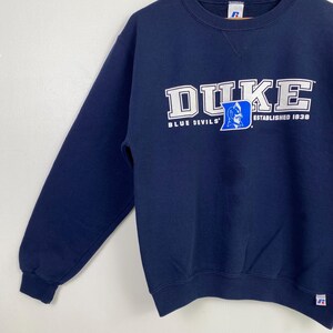 Vintage NCAA Duke University ‘blue Devils’ Crewneck Sweatshirt Print ...