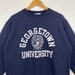 Vintage NCAA Georgetown University hoyas Crewneck Sweatshirt Print Logo ...