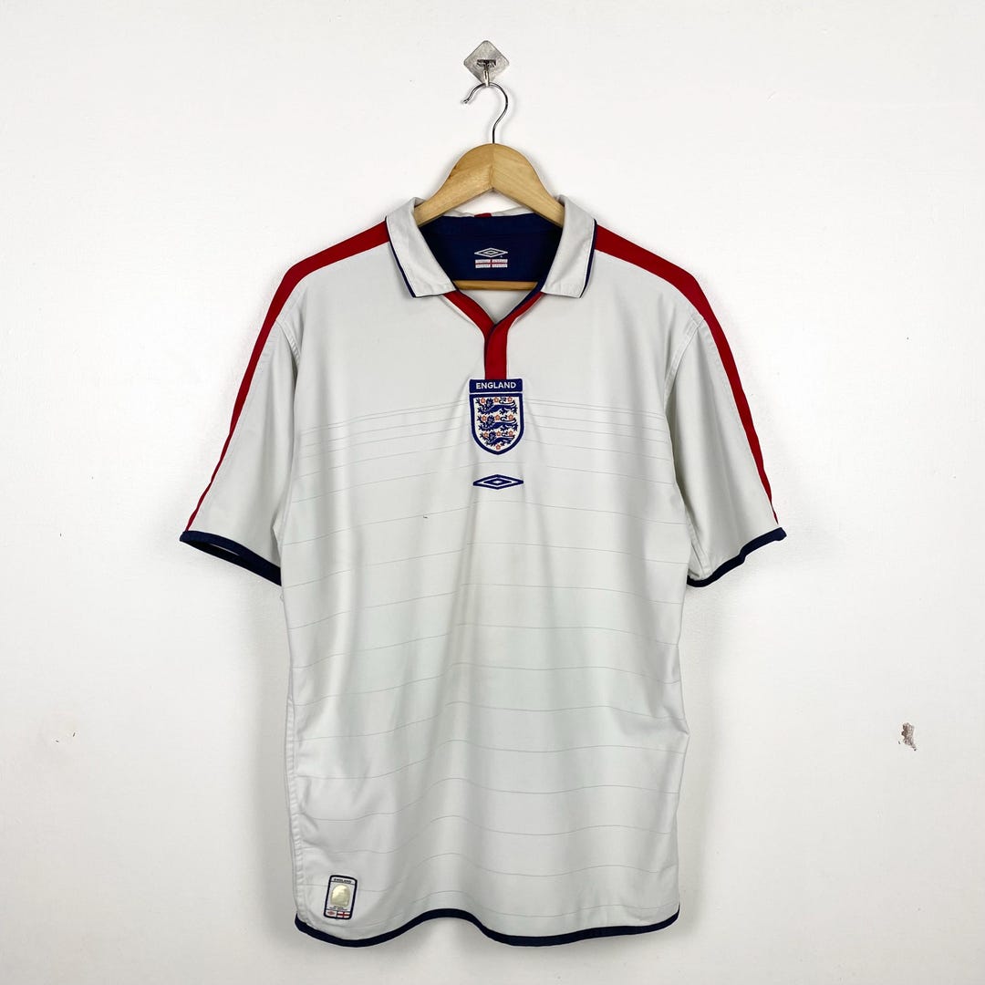 Vintage England Reversible Jersey Embroidery Logo White Color Men’s L ...