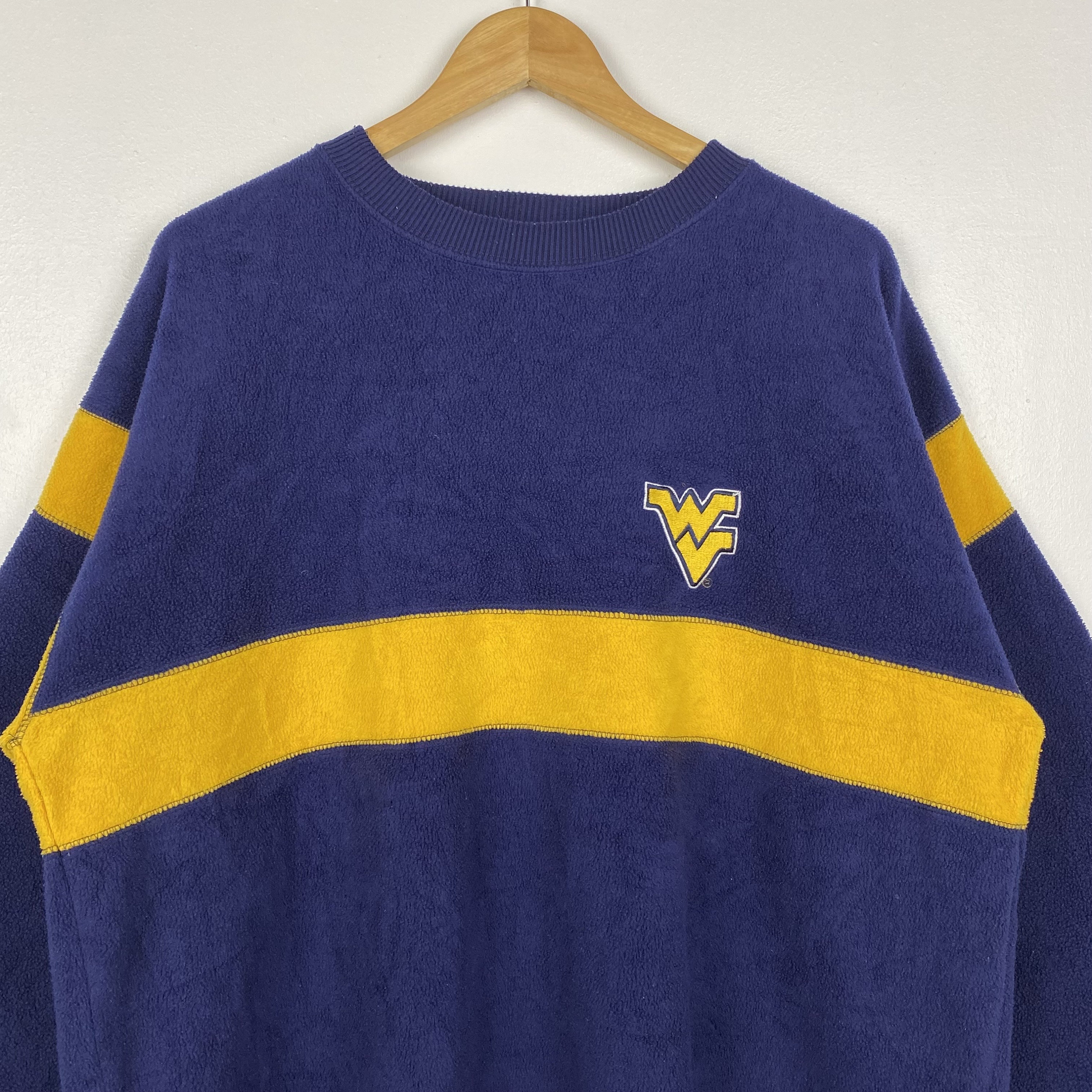 Vintage NCAA West Virginia University Mountaineers Fleece Sweater ...