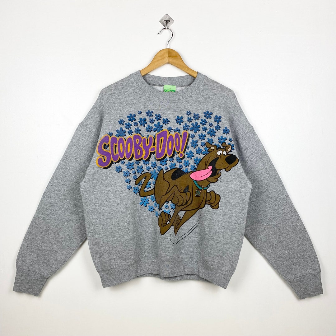 90s Scooby-doo Crewneck Sweatshirt Print Logo Grey Color Mens - Etsy