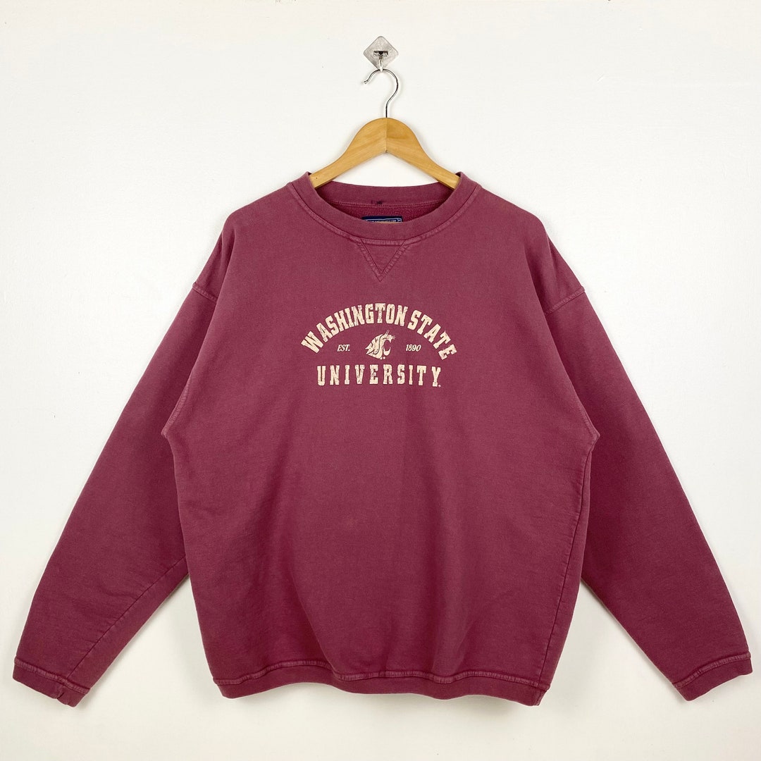Vintage NCAA Washington State University cougars Crewneck Sweatshirt ...