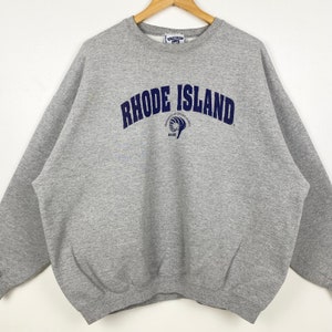 90s NCAA University of Rhode Island Rams Crewneck Sweatshirt Print Logo ...